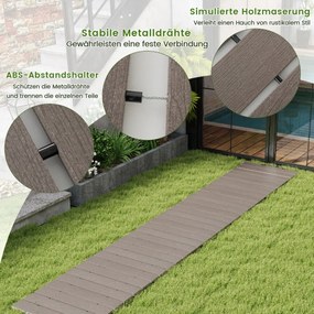 Costway Nákladní válečková cesta z HDPE I 242 cm I šířka 43 cm I odolná proti