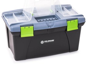 Fieldmann FDN 4120 Box na nářadí 20'' Pevné plastové zámky, Rozměry: 500 x 300 x 280 mm, Ergonomické madlo, Vyjímatelný organizér uvnitř, .