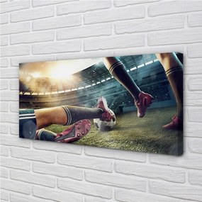 Obrazy na plátně Korky fotbalový stadion 140x70 cm