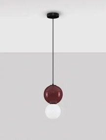 Designový lustr Noesis 18 Bordová