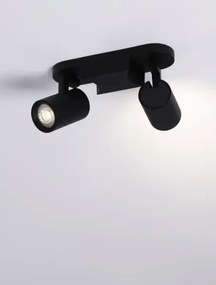 Minimalistické bodové svítidlo Esto 2 Černá
