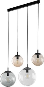 TK Lighting Černý závěsný lustr Esme pro žárovku 4x E27 TK4795