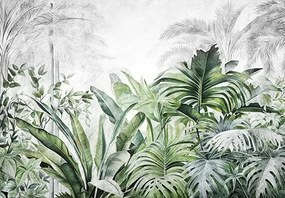Postershop Fototapeta vliesová: Nature Leaves Exotic Jungle (1) - 416x254 cm
