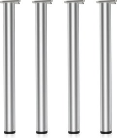 Psací stůl Wiltec – 60 mm, 870 mm, sada 4 ks (60202)