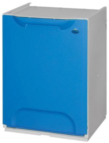 ArtPlast Plastový koš na tříděný odpad, šedá / modrá, 1x 14 l