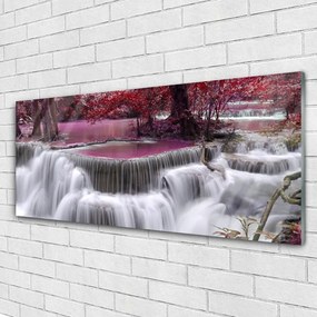 akrylový obraz Vodopád Góry Příroda 125x50 cm