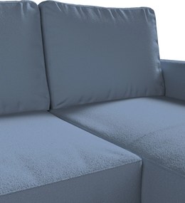 Potah na pohovku IKEA Backabro rozkládací se šezlongem barva modrá látka pletený vzor