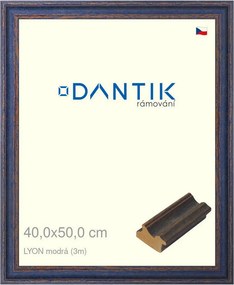 DANTIK rámeček 40x50 | LYON modrá (Plexi Čiré)