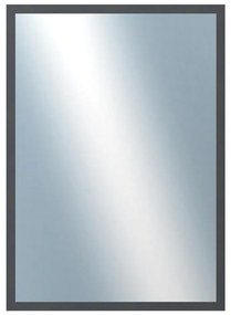 DANTIK - Zarámované zrcadlo - rozměr s rámem cca 50x70 cm z lišty KASETTE šedá (2758)