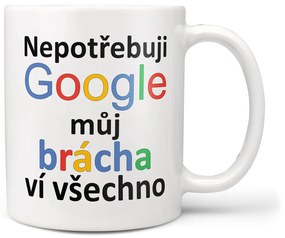 Hrnek Google - Brácha (Náplň hrníčku: Žádná)