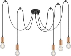 Rabalux 72075 - Lustr na lanku DOLLIEN 5xE27/60W/230V pavouk buk
