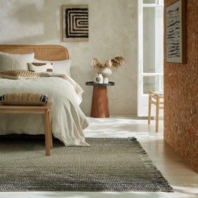 Kusový koberec Mottle Jute Ombre Grey, 80x150, šedá, chodba / predsieň, Flair Rugs
