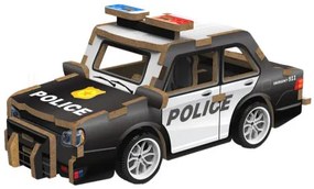 Wiky Dřevěné 3D puzzle Policejní auto 13 cm