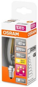 OSRAM Classic B LED žárovka E14 4W 827 stmívací