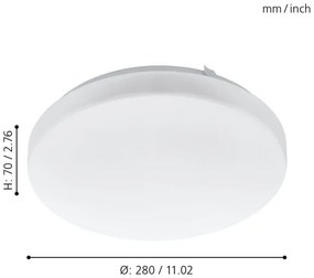 Eglo 97871 - LED Stropní svítidlo FRANIA LED/11,5W/230V