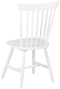 Sada 2 bílých jídelních židlí BURGES Beliani