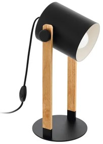 Eglo 43047 - Stolní lampa HORNWOOD 1xE27/28W/230V