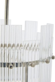 Kovové závěsné svítidlo ve stříbrné barvě se skleněným stínidlem ø 27 cm Ritz – Premier Housewares