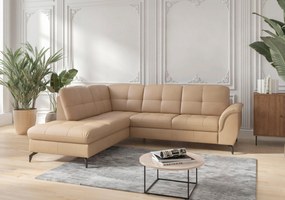 XXXLutz ROHOVÁ SEDAČKA, kůže, cappuccino Sit & More - Sedací soupravy - 000144016276