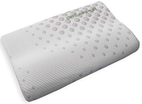 Anatomický polštář DREAMPUR® z latexové pěny Grey dots profilovaný - 30x50 cm