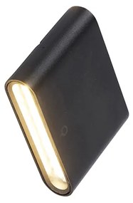 Moderní venkovní nástěnné svítidlo černé 11,5 cm vč. LED IP65 - Batt