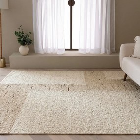 Béžový oboustranný/ručně tkaný vlněný koberec 120x170 cm Napa Tumbla – Asiatic Carpets