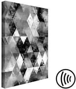 Obraz Geometrický minimalismus (1-dílný) - Figury na černobílém pozadí