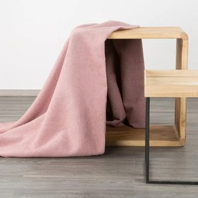 Vysoce kvalitní deka v růžové barvě s vaflovou strukturou Šířka: 150 cm | Délka: 200 cm