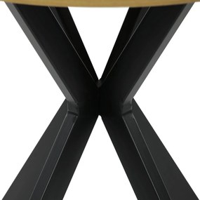 Kulatý jídelní stůl 80x80cm HT-F4108 OAK, mdf, divoký dub