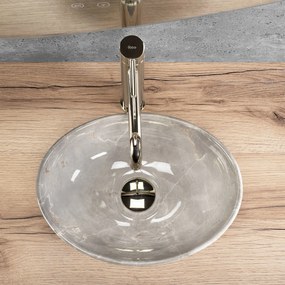Rea Sofia Mini, umyvadlo na desku 350x260x125 mm, imitace kamene - kashmir, REA-U9238