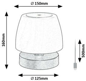 Rabalux 7040 venkovní stolní LED lampa Odera