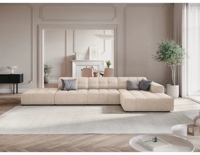 Béžová rohová pohovka (pravý roh) Chicago – Cosmopolitan Design