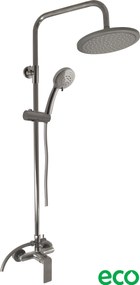 Slezák - RAV Sprchový komplet se směšovací baterií NIL - NL182.5/5-61MGK, Metal Grey kartáčovaná