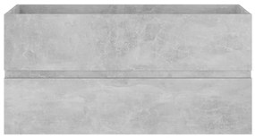 Skříňka pod umyvadlo betonově šedá 90x38,5x45 cm dřevotříska - Default Title
