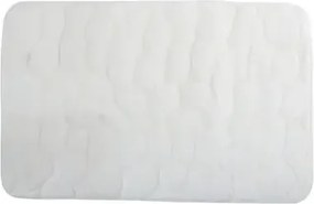 MSV PEBBLES koupelnová předložka 40 x 60 cm bílá / Polyester, PU pěna
