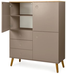 TENZO Dřevěný kabinet DOT hnědý 137x109cm 9001666663