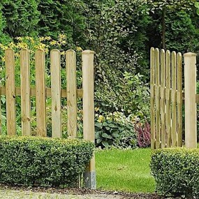 Dřevěná branka a plot z desek brána 60x100cm