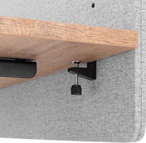 Liftor Silent, akustický paraván na stůl 135 x 60 cm, světle šedý
