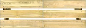 vidaXL Zahradní lavice 110 cm impregnované borové dřevo [318421]
