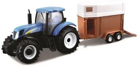 Bburago New Holland T7000 Tractor with HorseTrailer 1:32