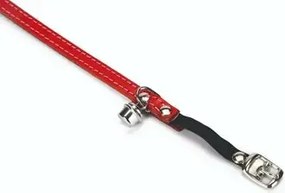 Beeztees Obojek pro kočky kožený červená 23.5-28cm x 10mm