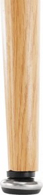 Barový stůl, bílá/dub, průměr 60 cm, IMAM