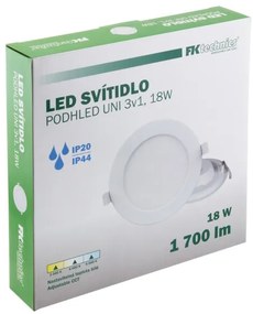 LED Koupelnové podhledové svítidlo LED/18W/230V 3000/4000/6000K IP44