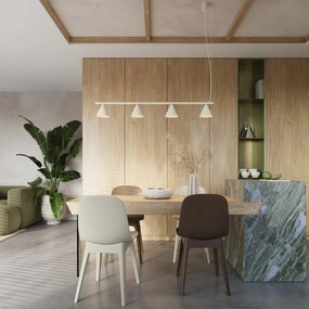 Sollux Lighting Lustr NOX 4L béžový