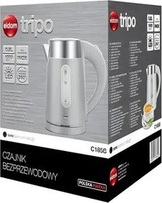 Eldom C185 Tripo bílá / Rychlovarná konvice / 0,8 l / 1000 W / bezdrát