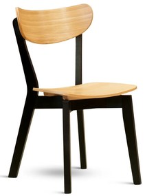Stima Židle NICO černá s dubovou překližkou