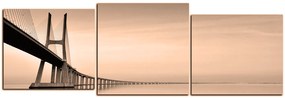 Obraz na plátně - Most Vasco da Gama - panoráma 5245FE (150x50 cm)