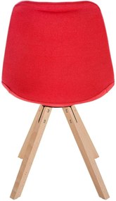 Bhm germany Jídelní židle Sofia II, textil, červená