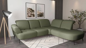 XXXLutz ROHOVÁ SEDAČKA, textil, olivově zelená Sit & More - Sedací soupravy - 000144013295