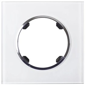 Elhard Skleněný jednoduchý rámeček Rondo Glass, bílý RG3101W